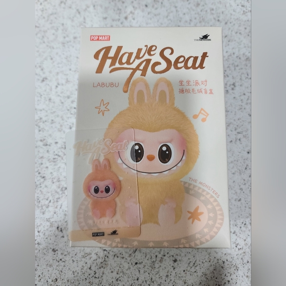 POP MART | Toys | Pop Mart Labubu Have A Seat Plush Pendent Baba | Poshmark